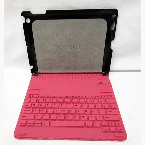 Accessories | Bodhi Pink Leather Ipad Tablet Cover Case With Keyboard ...
